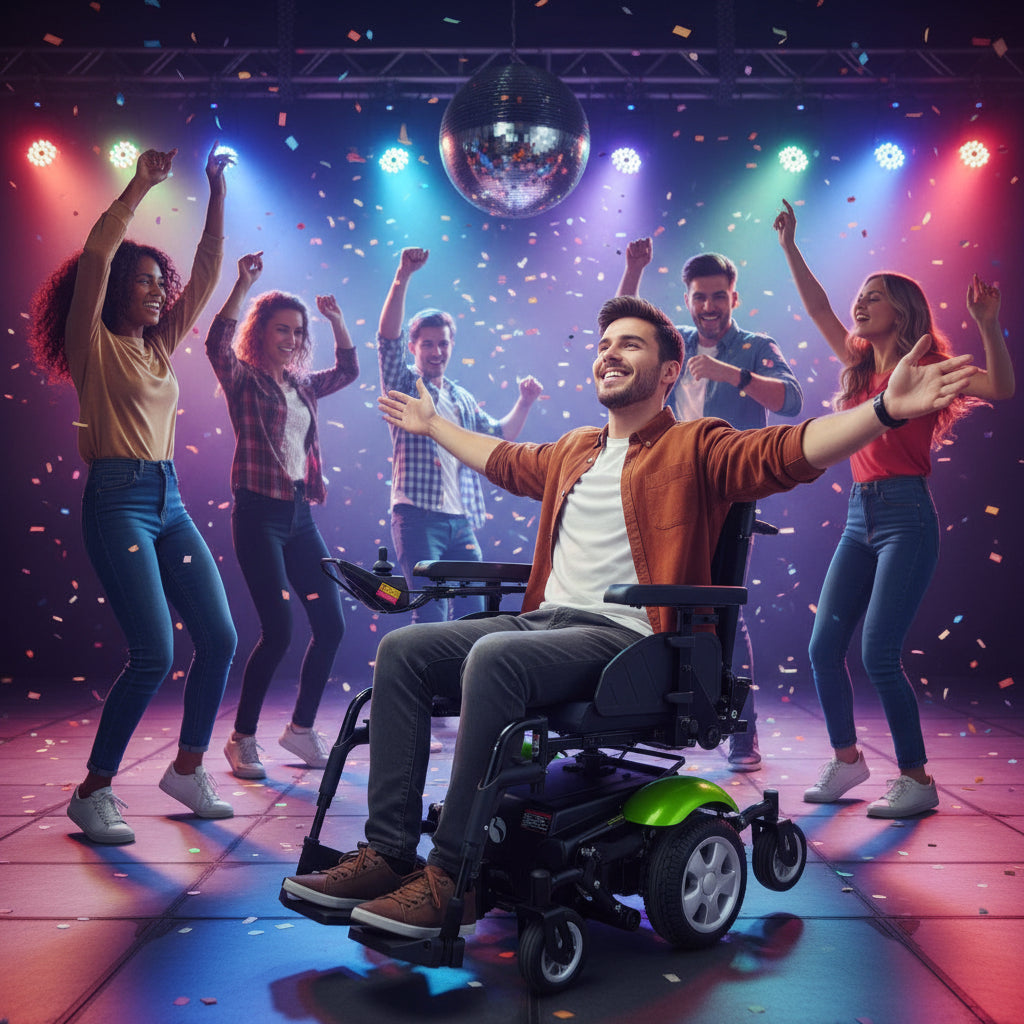 Rascal Rialto Crash-Tested Mid-Wheel Electric Wheelchair Configurable ...